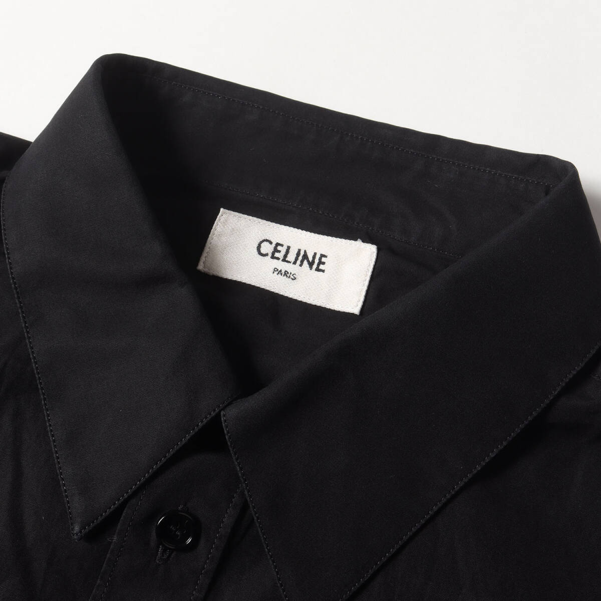 CELINE セリーヌ シャツ ブラック 黒 サイズ:41 | ドラッグストアカラー ドレス シャツ (SKINNY SHIRT IN ...