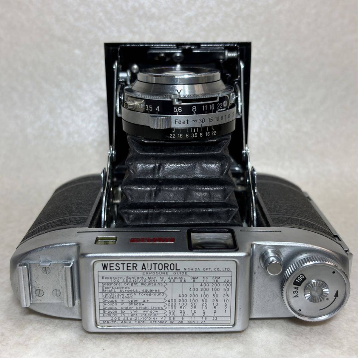 W3 - 14 ）WESTER SIX AUTOROL 蛇腹カメラ レンズ WESCON F.C. 1:3.5 f=7.5cm フィルムカメラ ...