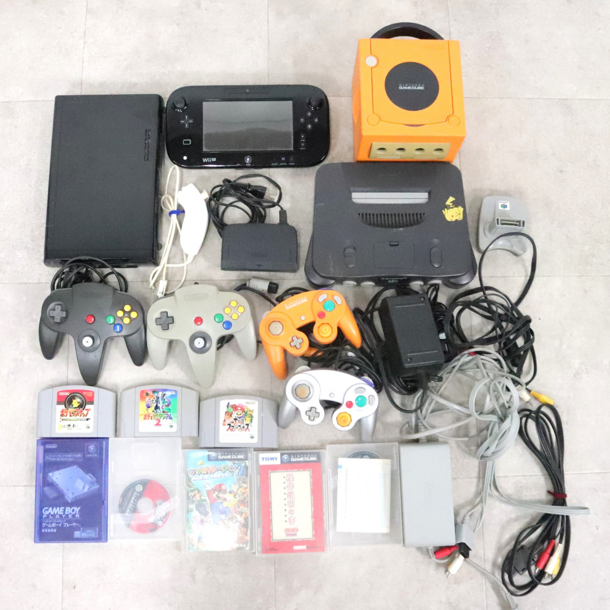 ★任天堂 ゲーム機 まとめ WiiU 64 GAME BOY ニンテンドー Nintendo コントローラー マリオ ポケモンスタジアム ...