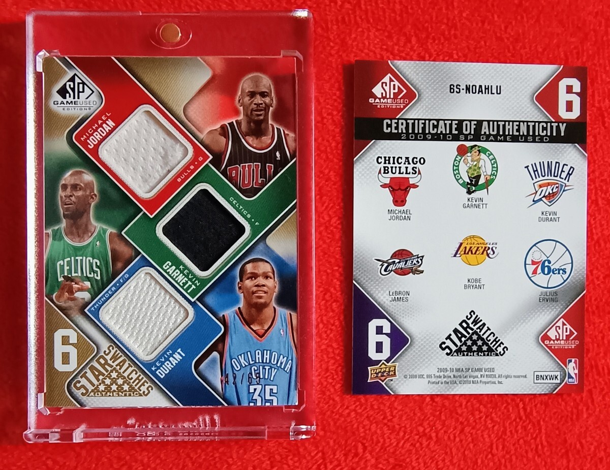 Jordan/Garnet/Durant/Lebron/Kobe/Erving 65枚限定 ジャージカード /65 Jersey Card ...