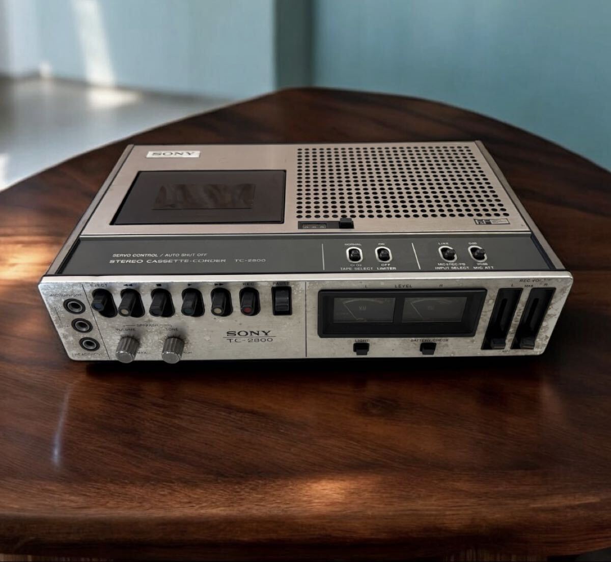 【ジャンク品】 希少 / SONY / ソニー / テープレコーダー / カセットデンスケ / TC-2800 / 昭和レトロ ...