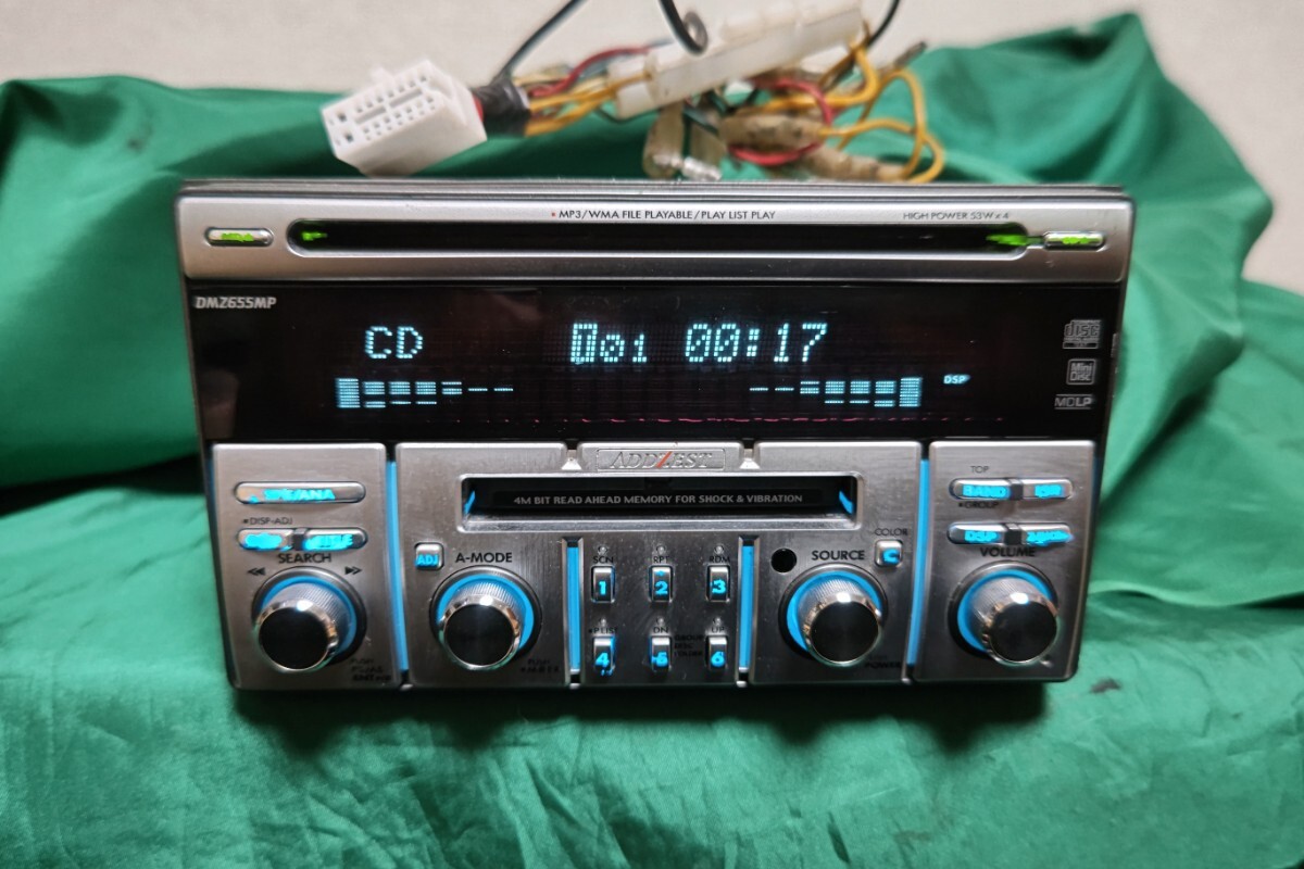 即決！Clarion ADDZEST カーオーディオ MD ステレオ オーディオ MDプレーヤー DMZ655MP 故障対策済み 送料無料 ...