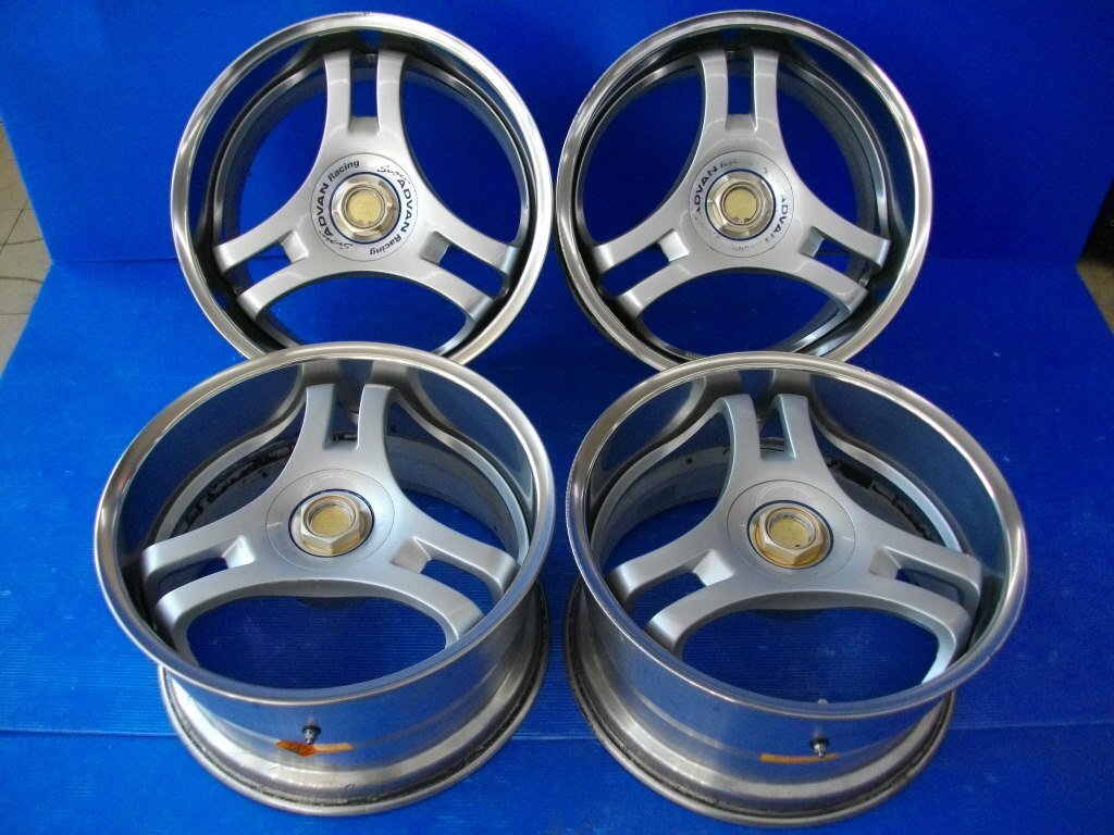 【H】絶版 GT-Rサイズ YOKOHAMA WHEEL SUPER ADVAN SA3R 18インチ 9.5J +22 5H PCD114 ...