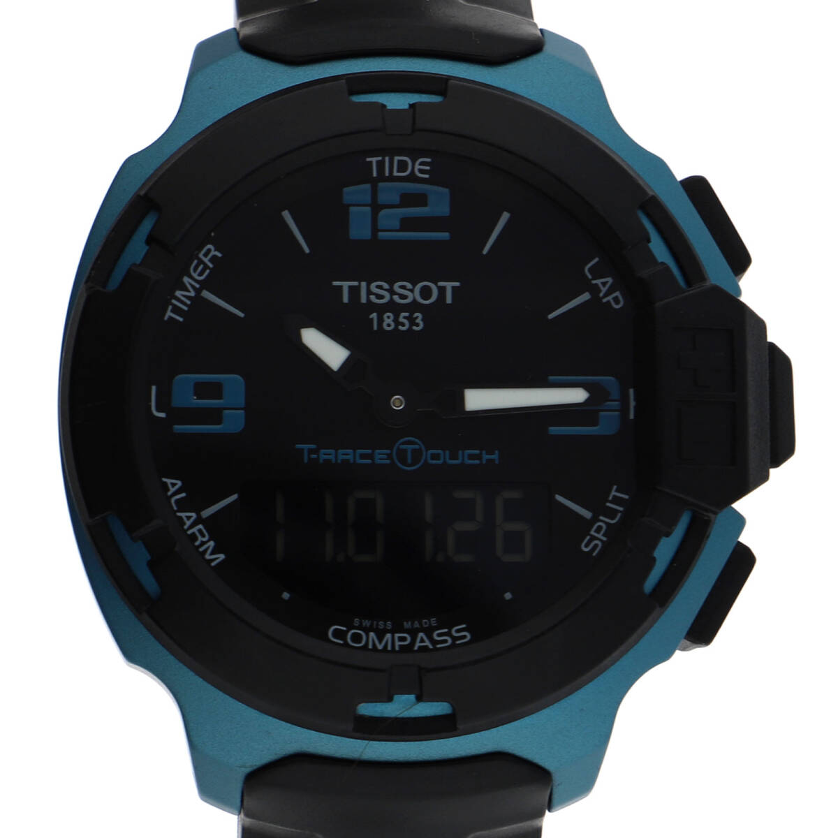TISSOT ティソ T081420A TレースTタッチ ブラックダイヤル AL/ラバー クオーツ メンズ【140048】 /【Buyee ...