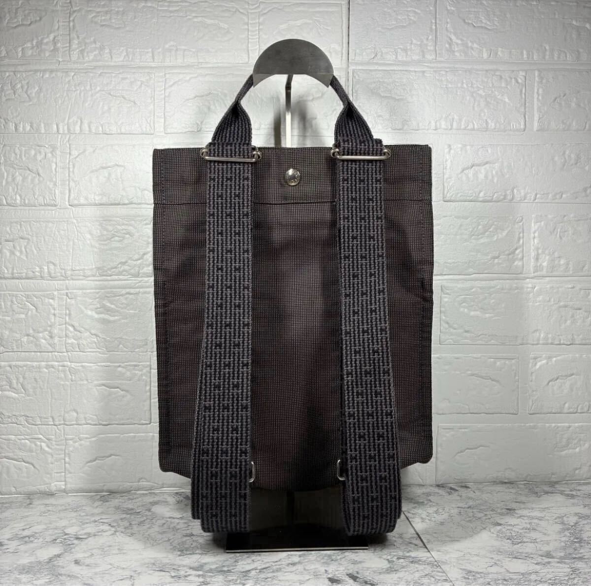 【エルメス/2ウェイ】エールライン サック アドPMバックパック/リュック/極美品/人気/キャンバス/HERMES/セリエボタン/定価 ...