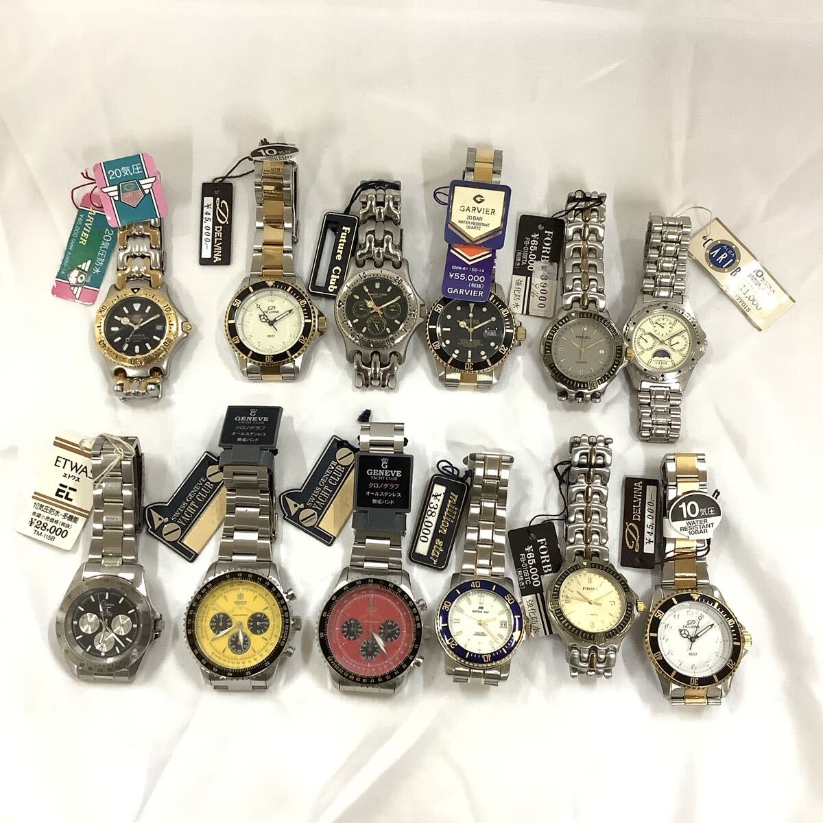 230 デッドストック メンズ クォーツ 腕時計 12個 ダイバー GENEVE YACHT CLUB 他 長期展示品 /【Buyee ...