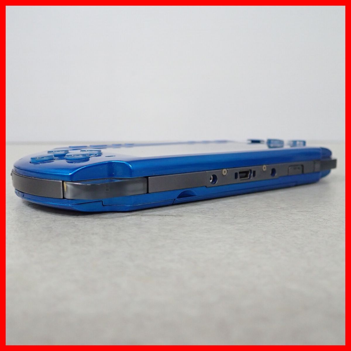 動作品 PSP プレイステーションポータブル 本体 PSP-3000 VIBRANT BLUE バイブラント・ブルー SONY ソニー 箱説付 ...