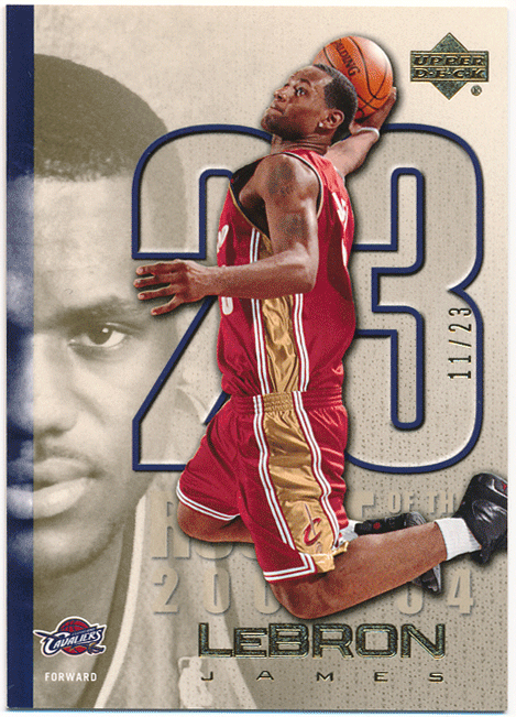 LeBron James NBA 2005-06 Upper Deck Bonus Pack L17 Gold Parallel 23枚限定 ...