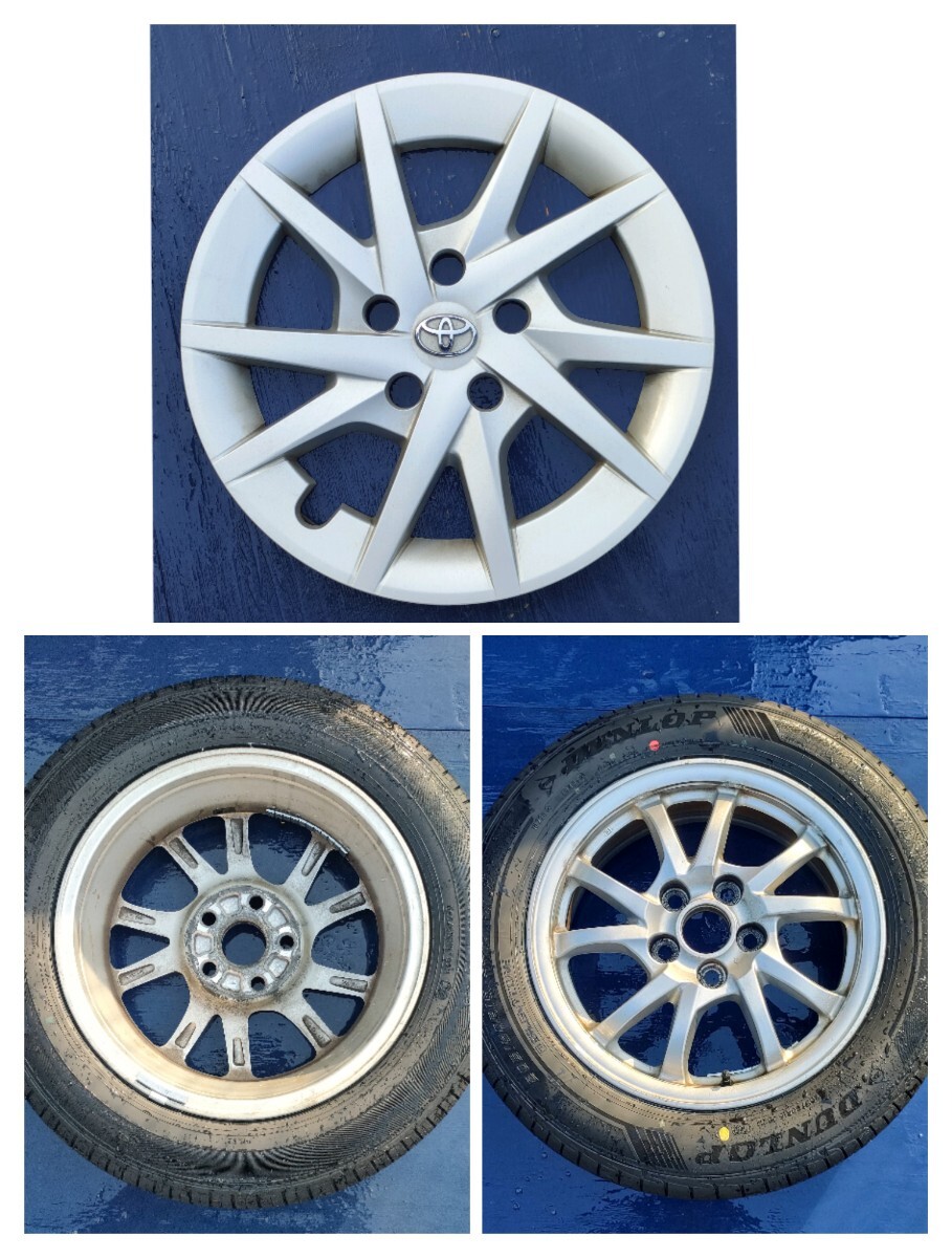 新品 未走行 TOYOTA PRIUS α 16インチ 純正ホイール 4本セット 205/60R16 DUNLOP LE MANS V+ 26 ...