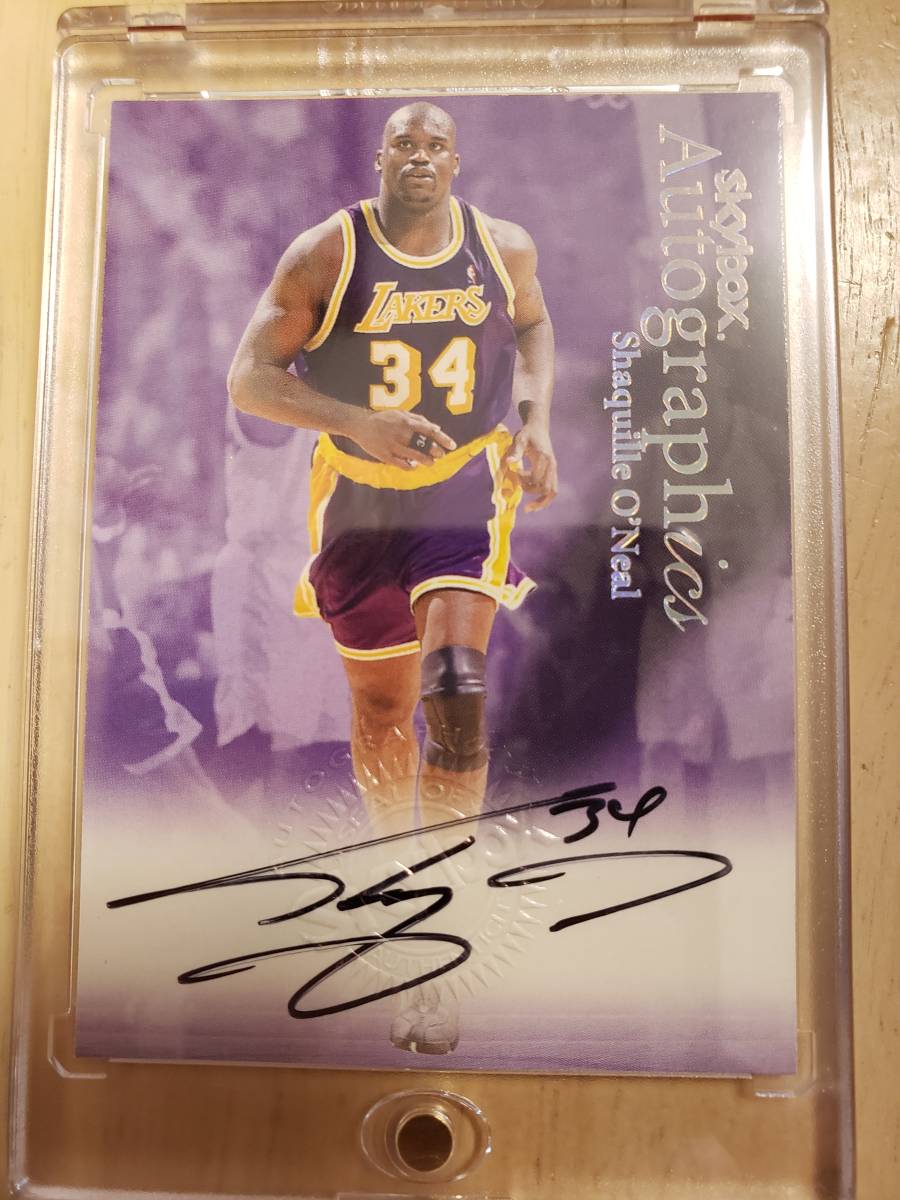 超レア サイン 1999 -00 Skybox Autographics SHAQUILLE O'NEAL Auto / シャキール オニール ...