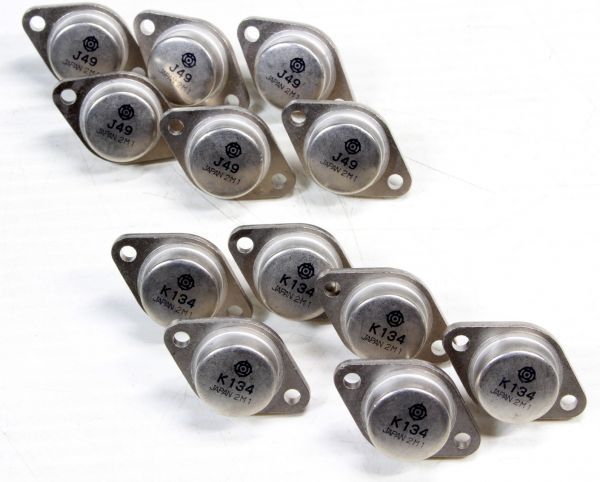 トランジスタ/日立FET 2SK134,2SJ49 日立 HITACHI J49/K134 同ロット 各6個（計12個） 金田式 ...