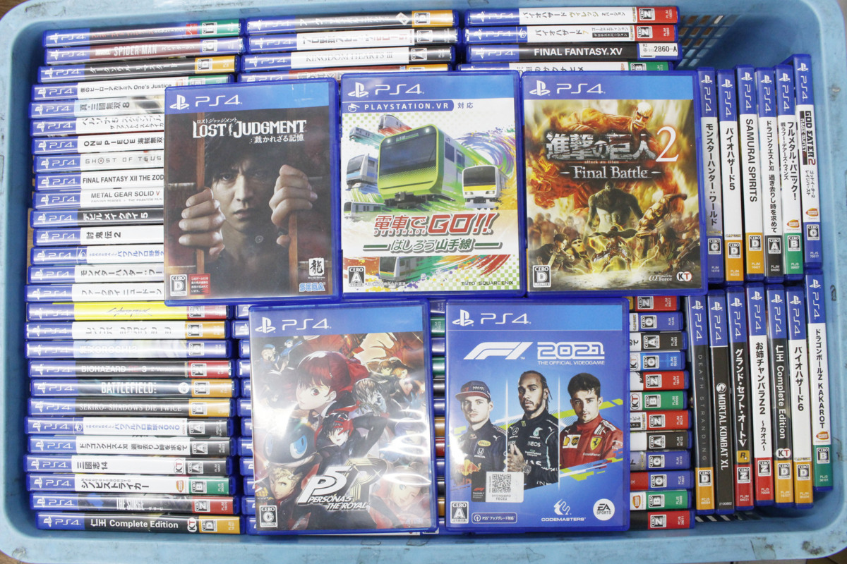 【中古・ジャンク品】PS4ソフト ロストジャッジメント 電車でGo 進撃の巨人2 ペルソナ5R F1 2021 他 100本セット ニーア モンハン等' /【Buyee】 Buyee ...