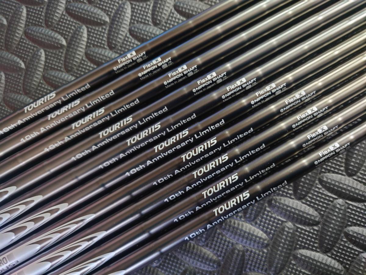 至極の10本セット 限定品 日本シャフト N.S.PRO MODUS3★モーダス3★TOUR115（X）★＃4～PwPwPwPw ...