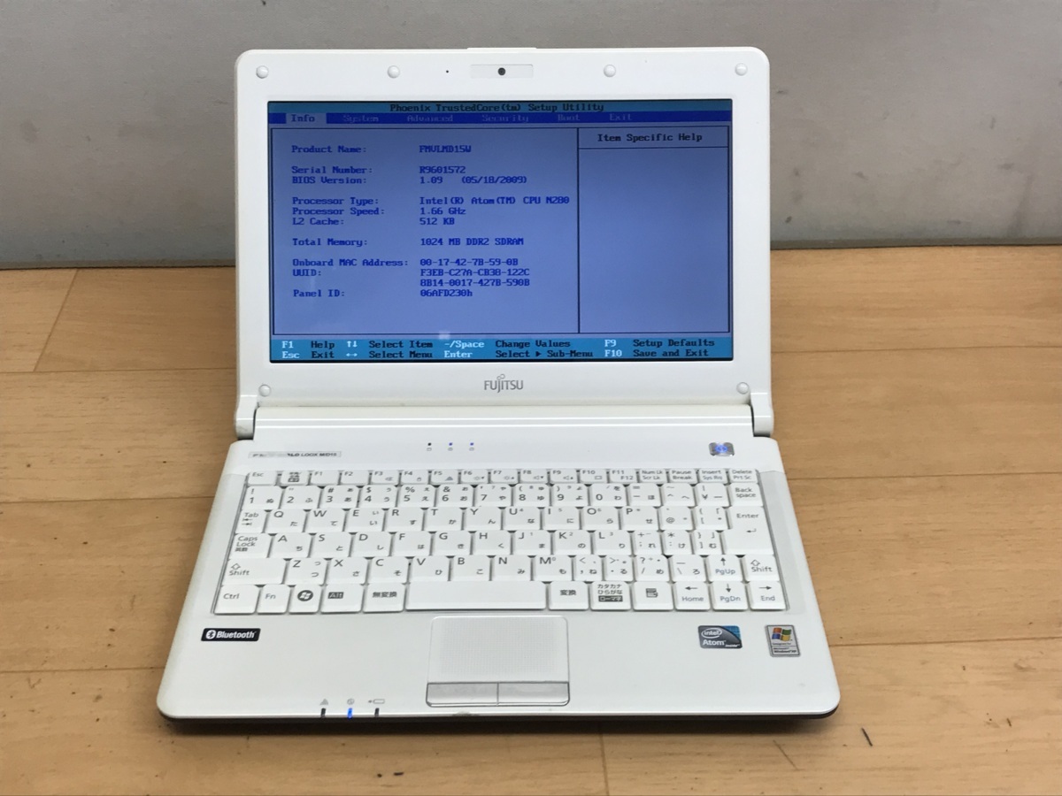 FUJITSU FMV BIBLO LOOX M/D15 Intel Atom N280 メモリ1G BIOS 確認ジャンク品 NO.21612 /【Buyee】 Buyee ...
