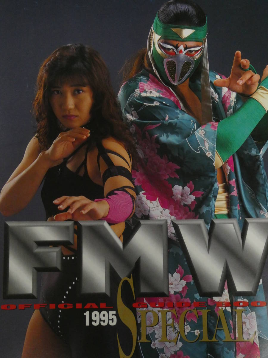FMWオフィシャル・ガイド・ブック1995スペシャル ハヤブサ、田中正人、工藤めぐみ、中山香里、ミスター・ポーゴ、松永光弘、グラジエーター ...