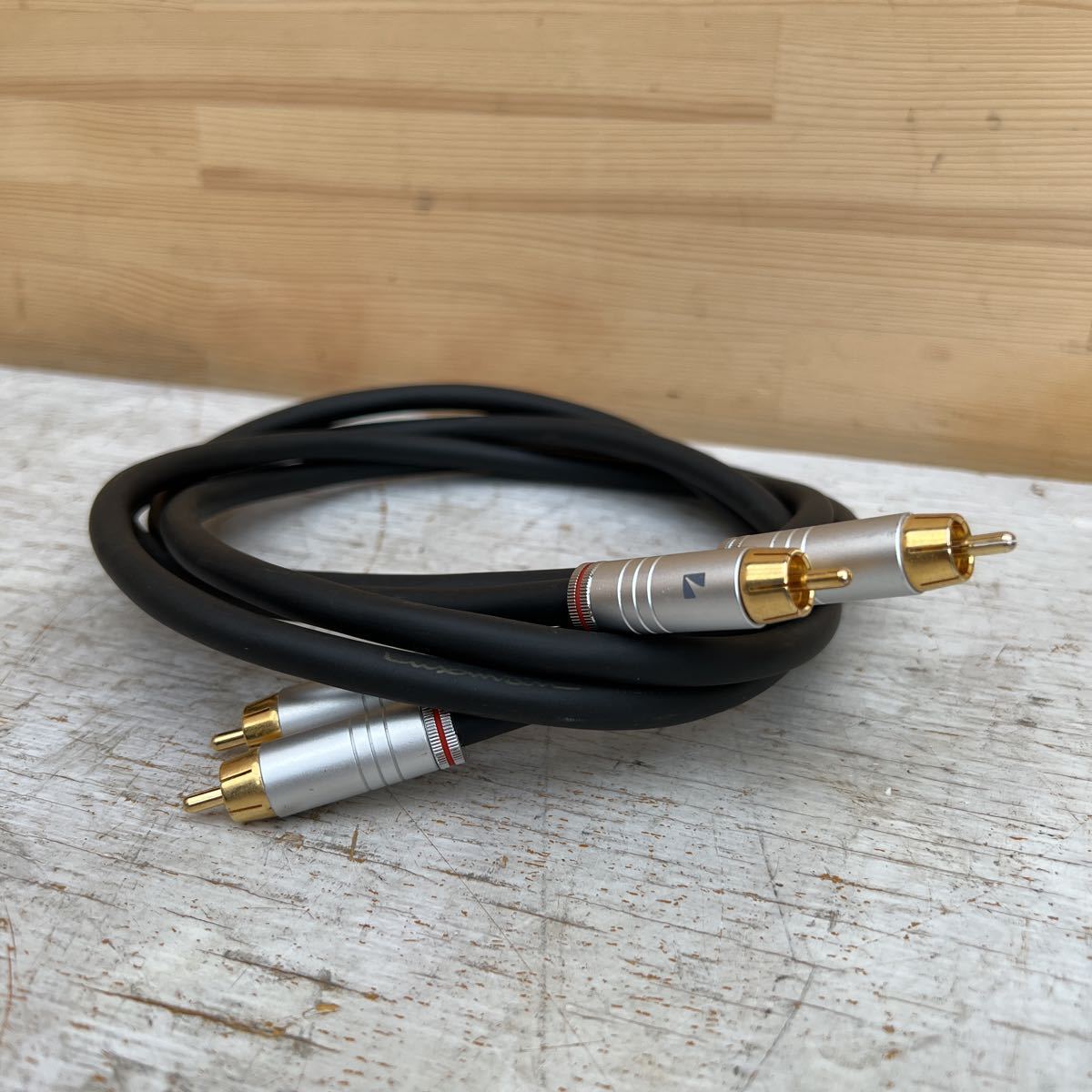 1円スタート LUXMAN JPR-100 ラックスマン リファレンス RCAケーブル 1m ペア オーディオケーブル HIGH FIDELITY AUDIO CABLE 現状品 ...