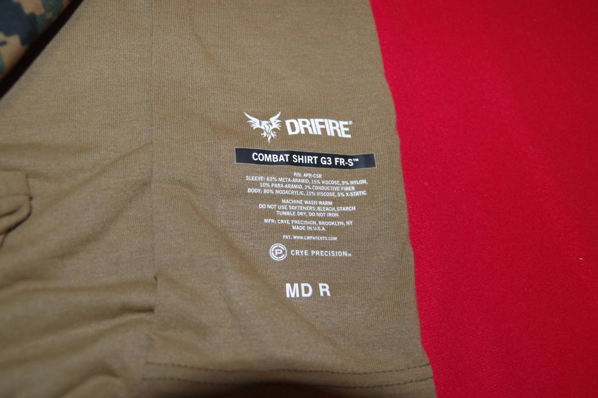 新品！希少！WOODLAND MARPAT！【Crye Precision Drifire G3 コンバットシャツ (MD-R)】 特殊部隊 ...