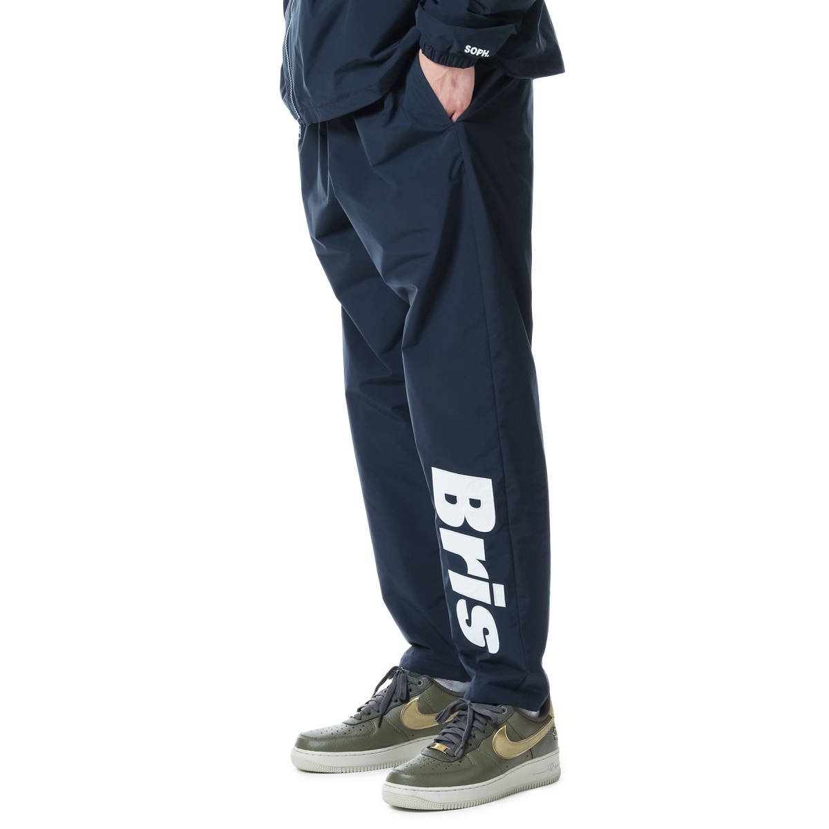 定価20900円 新品 F.C.Real Bristol 22SS LOGO APPLIQUE TRAINING PANTS ロゴ イージーパンツ ブリストル FCRB-220052 NAVY ...
