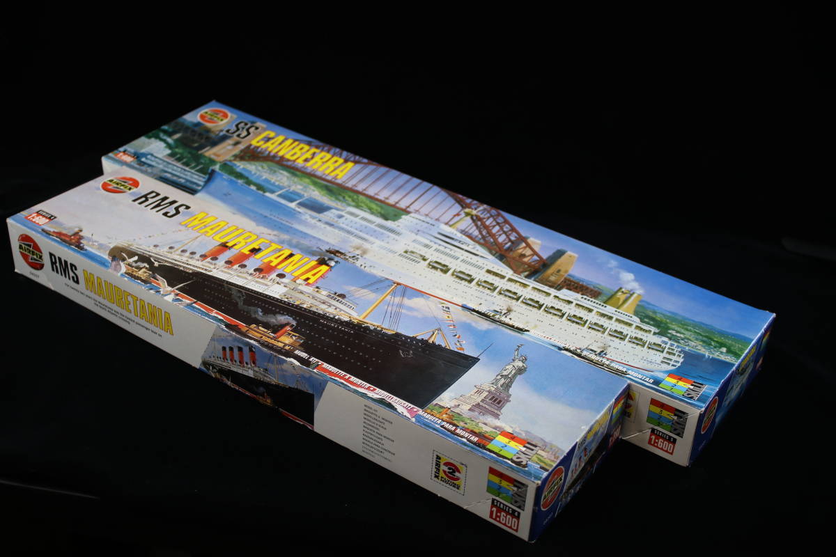 【F22-005】RMS MAURETANIA、SS CANBERRA 未組立プラモデルセット ジャンク品/RMSモレタニア/SSキャンベラ ...