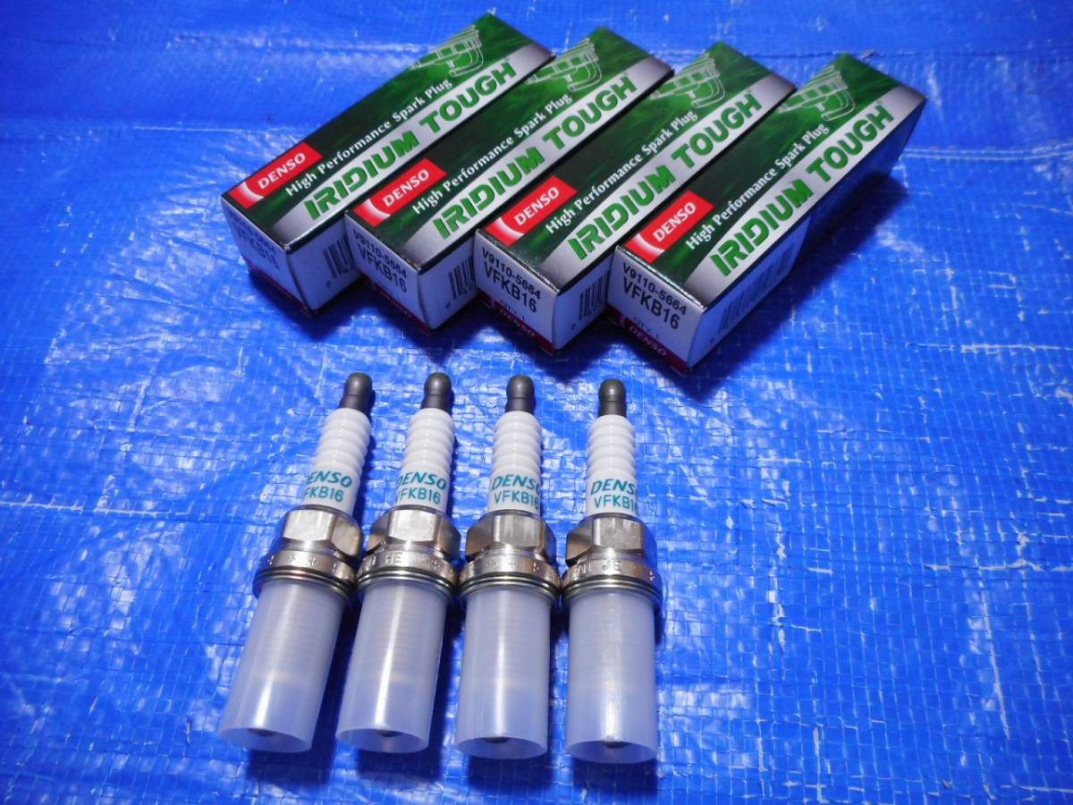 未使用品 DENSO IRIDIUM TOUGH デンソー スパークプラグ イリジウム タフ VFKB16 4本セット V9110-5664 送料込 /【Buyee】 "Buyee ...