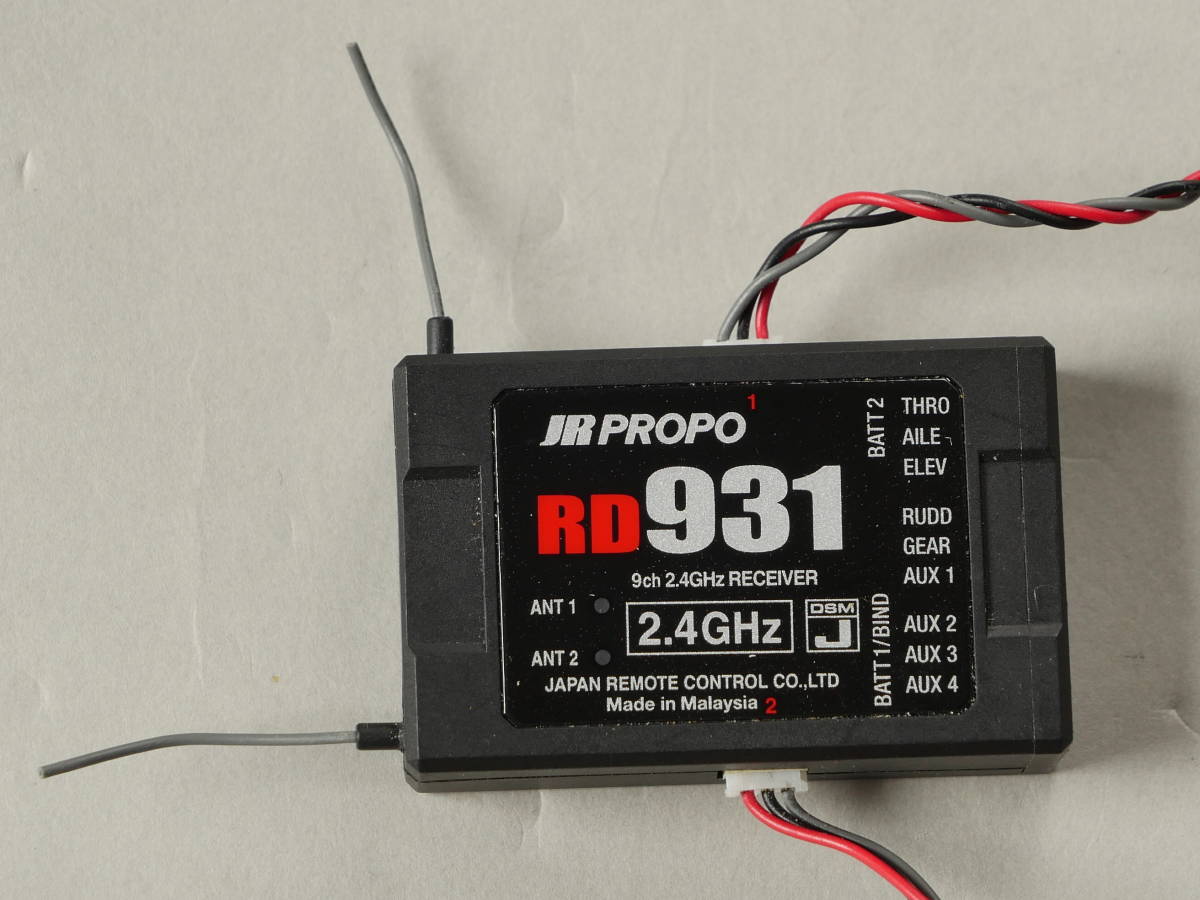 JR PROPO 日本遠隔制御 RD 931 2.4GHz DSMJ 方式 9ch 受信機 EA131 エクストラアンテナ バインドプラグ 取説付き 中古 /【Buyee】 Buyee ...