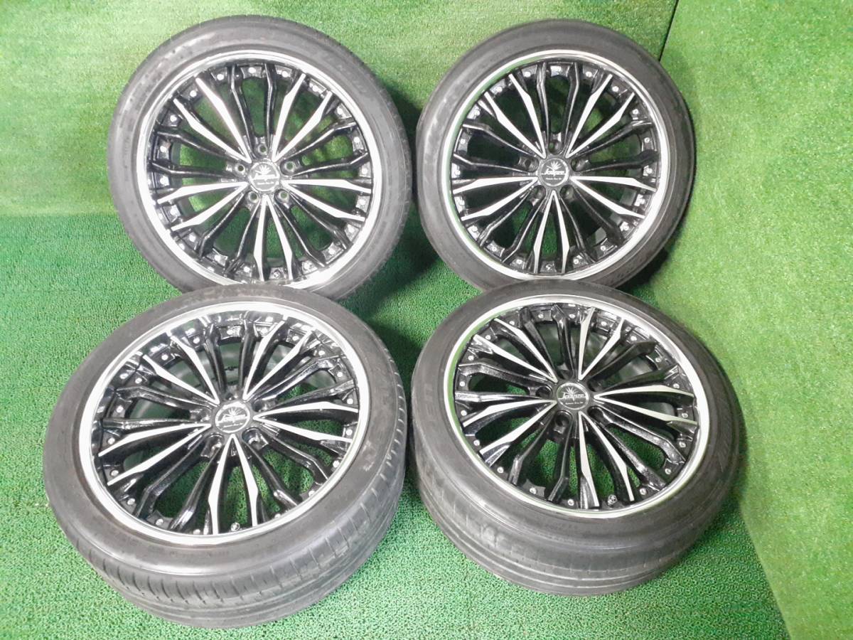 セダンに!! Weds Kranze フェルゼン Felsen GBLACK/POLISH 5H PCD114.3 19in 8.5J 9.5J 235/40ZR19 265/35ZR19 ...