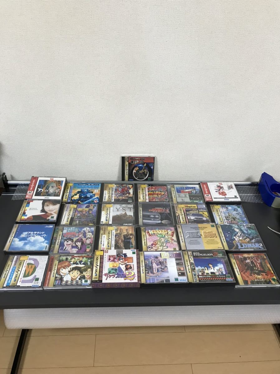 【1円スタート】セガサターン ゲームソフト 計25本 大量 まとめ SEGA SATURN 未確認/こち亀 エバンゲリオン ギレンの野望 他 ...
