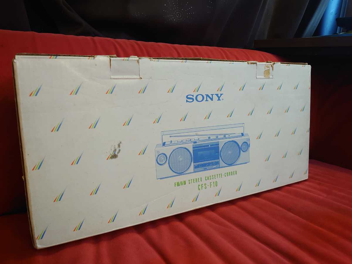 【SONY】CFS-F10 ラジカセ vintage RADIO CASSETTE RECORDER ソニー ラジオ カセットレコーダー ...