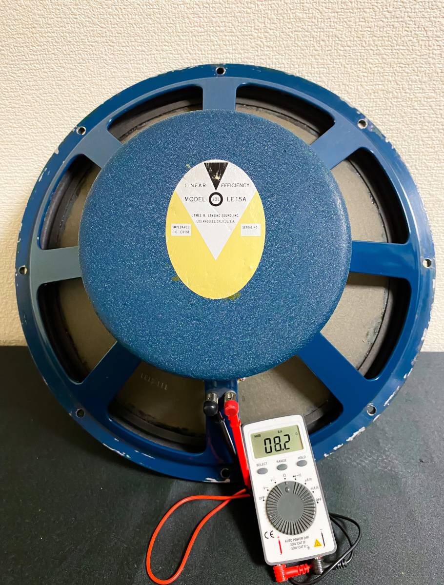 JBL LE15A BLUE アルニコ ペア, JBL LE 15A ブルー 38cmコーン型ウーファーユニット ペア 16Ω /【Buyee ...