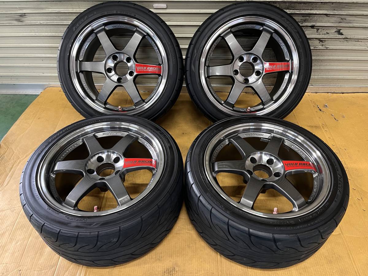 RAYS VOLKRACING TE37 SL 17インチ 9.5j +35 114.3 5穴 レイズ ランエボ インプレッサ スカイライン シルビア アドバン ネオバ 255/40/17 ...