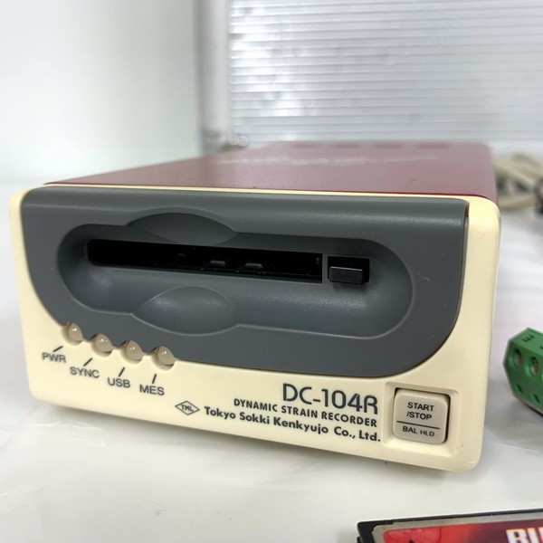 @S896 レア 東京測器研究所 小型 動ひずみ測定器 DC-104R ブリッジボックス SB-120DD-1R(x3)/SB-120DD ...