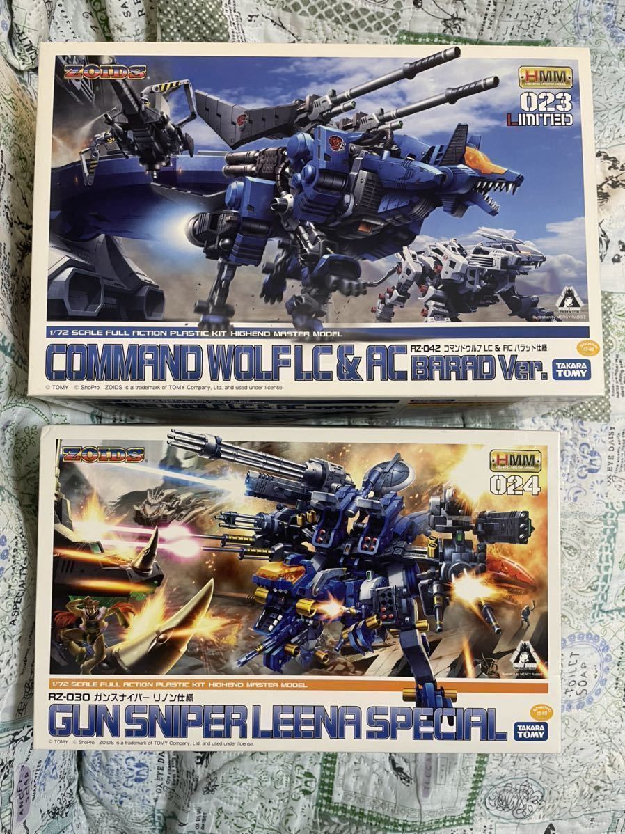 未組立 HMM3機 KOTOBUKIYA ゾイド ZOIDS 1/72 ガンスナイパー リノン仕様、ナオミ仕様、コマンドウルフ LC＆AC ...