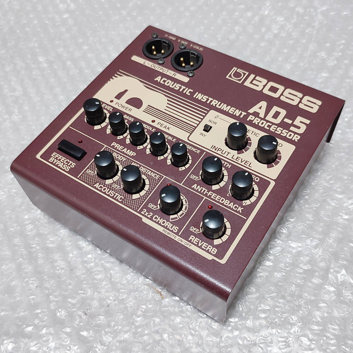 BOSS AD-5 Acoustic Instrument Processor コーラス・リバーブ・ピエゾ用インプットも装備した万能DI ...