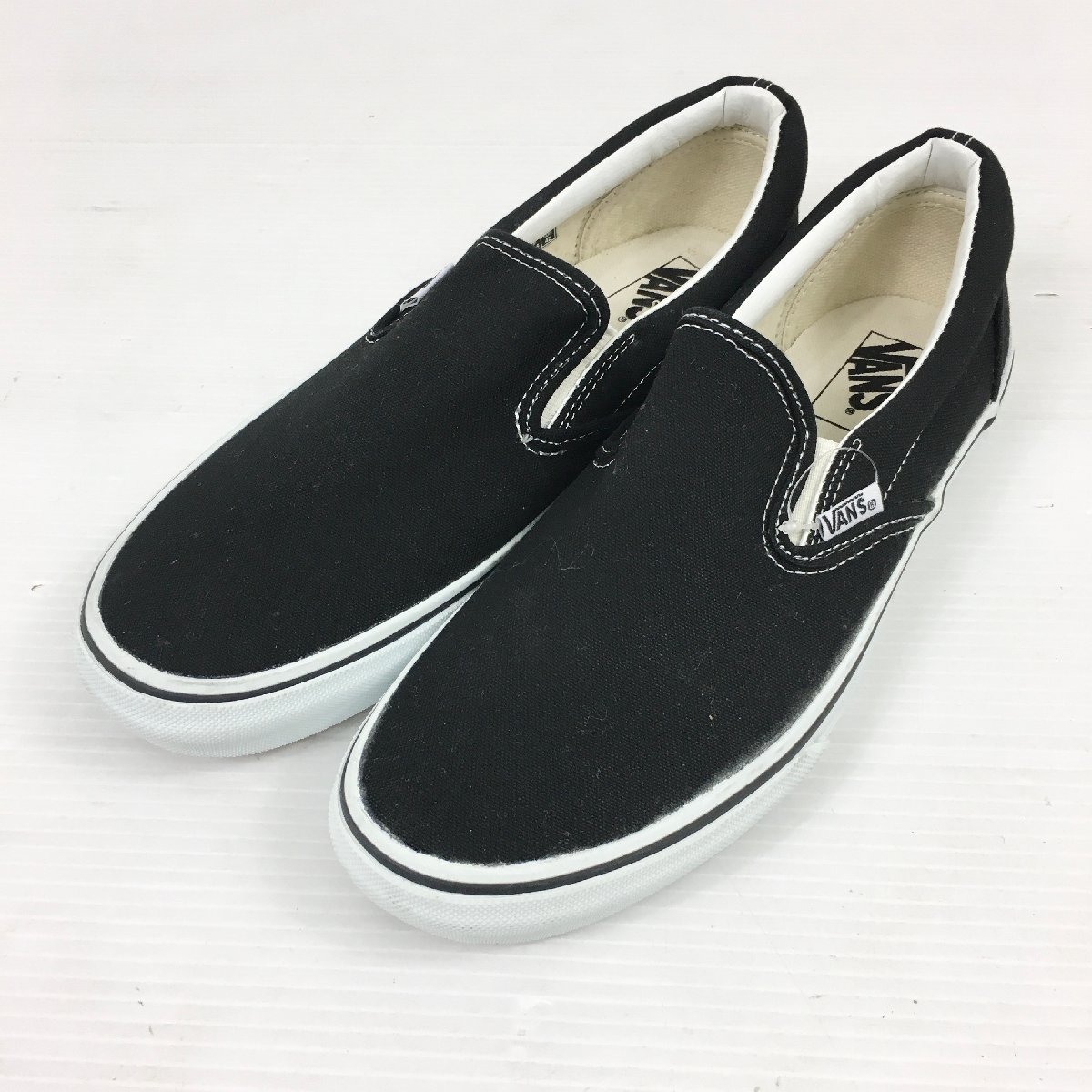 【古着】VANS ヴァンズ SLIP ON スリッポン シューズ スニーカー 靴 黒 ブラック 26.5cm US8H 98CLA メンズ ...