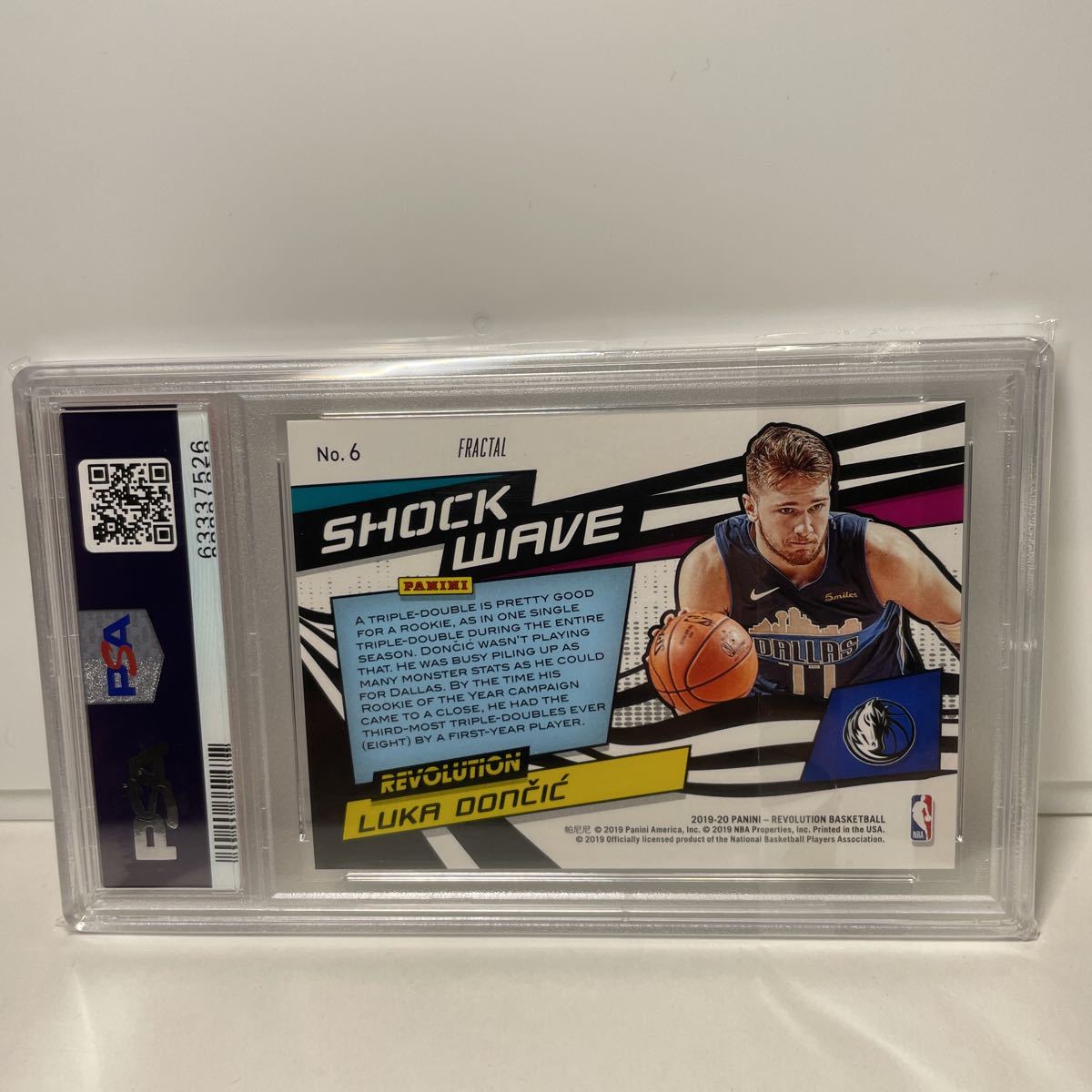 PSA 10 】 Luka Doncic Shock Wave Fractal 2019-20 Panini NBA Revolution ...