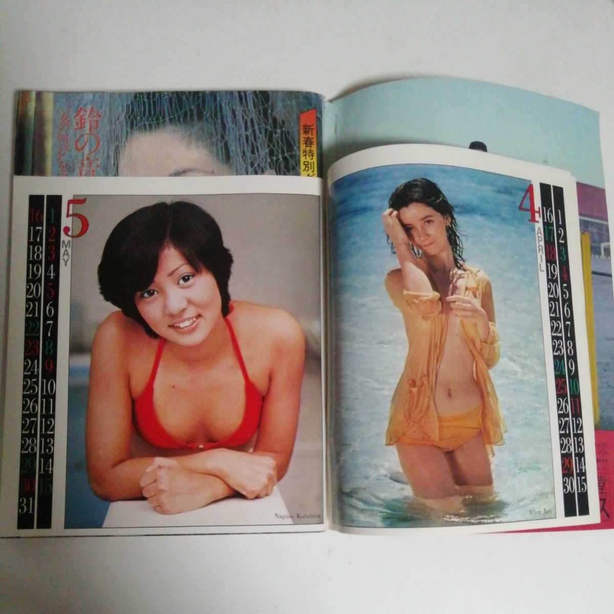 週刊プレイボーイ 昭和51年1月13日号 '76年カレンダー(キャンディーズ 片平なぎさ 五月みどり 手塚さとみ他) アン真理子 東てる美 /【Buyee】 "Buyee" Japanese ...