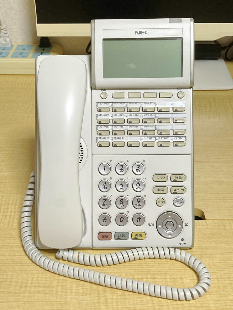 【ジャンク現状品】NEC ビジネスホン 24ボタン DT300シリーズ 電話機 DTL-24D-1D-(WH)TEL 管1 /【Buyee】 "Buyee" Japanese Proxy ...