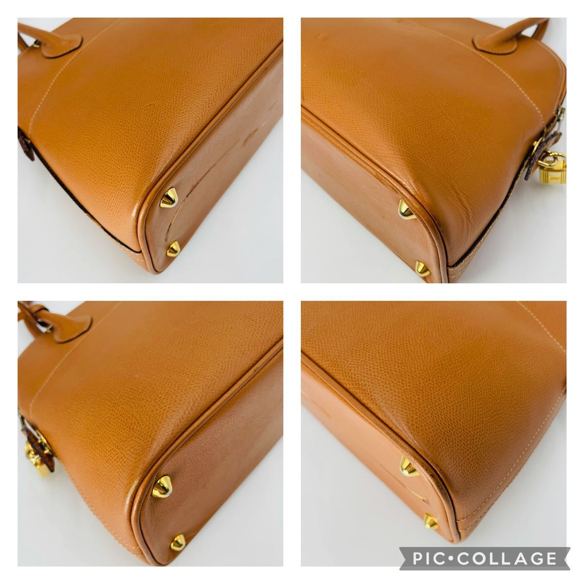 1円【最高級】HENRY HIGH-CLASS ヘンリーハイクラス ハンドバッグ 2way ボリード型 ショルダー レザー 革 カデナ 南京錠 鍵付 ブラウン 茶 /【Buyee】 Buyee ...