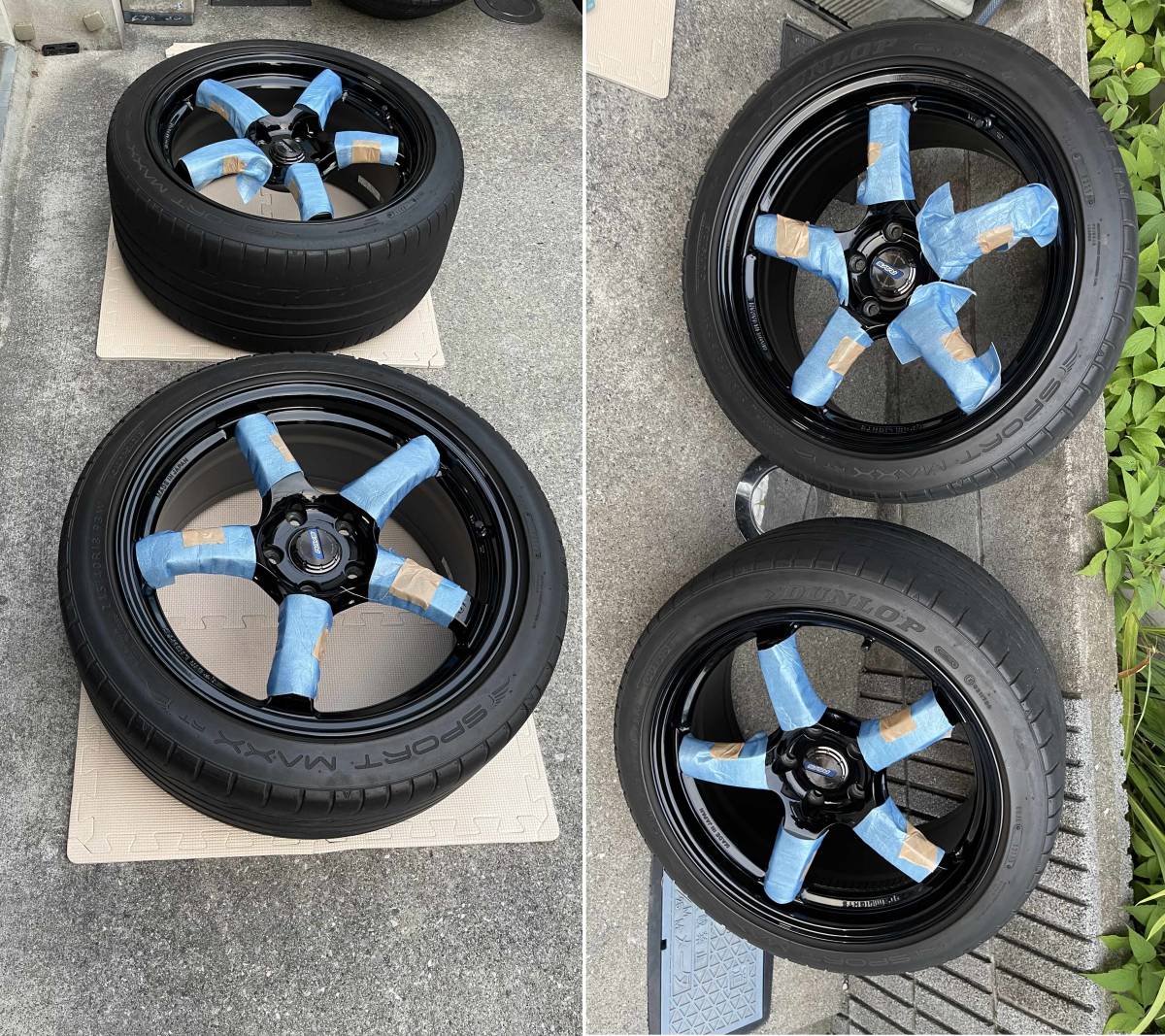 RAYS グラムライツ 57CR 18インチ PCD114.3 8.5J +50 SPORTMAXX 245/40R18 WRX STI ...