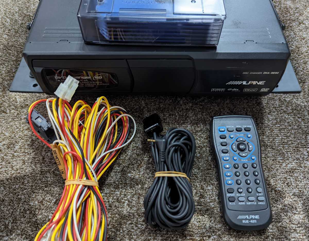アルパイン 6連奏 DVDチェンジャー DHA-S690 地デジ録画したディスク再生可能 CD DVD DVD-R DVD-VR 純正マルチ 他メーカーにも 光出力有 /【Buyee ...