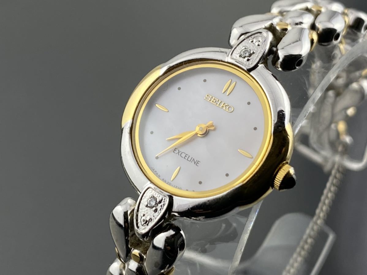 [A957]1円～☆レディース腕時計 クォーツ セイコー SEIKO エクセリーヌ EXCELINE 4N20-1060 動作品 /【Buyee】 Buyee - Japanese Proxy ...