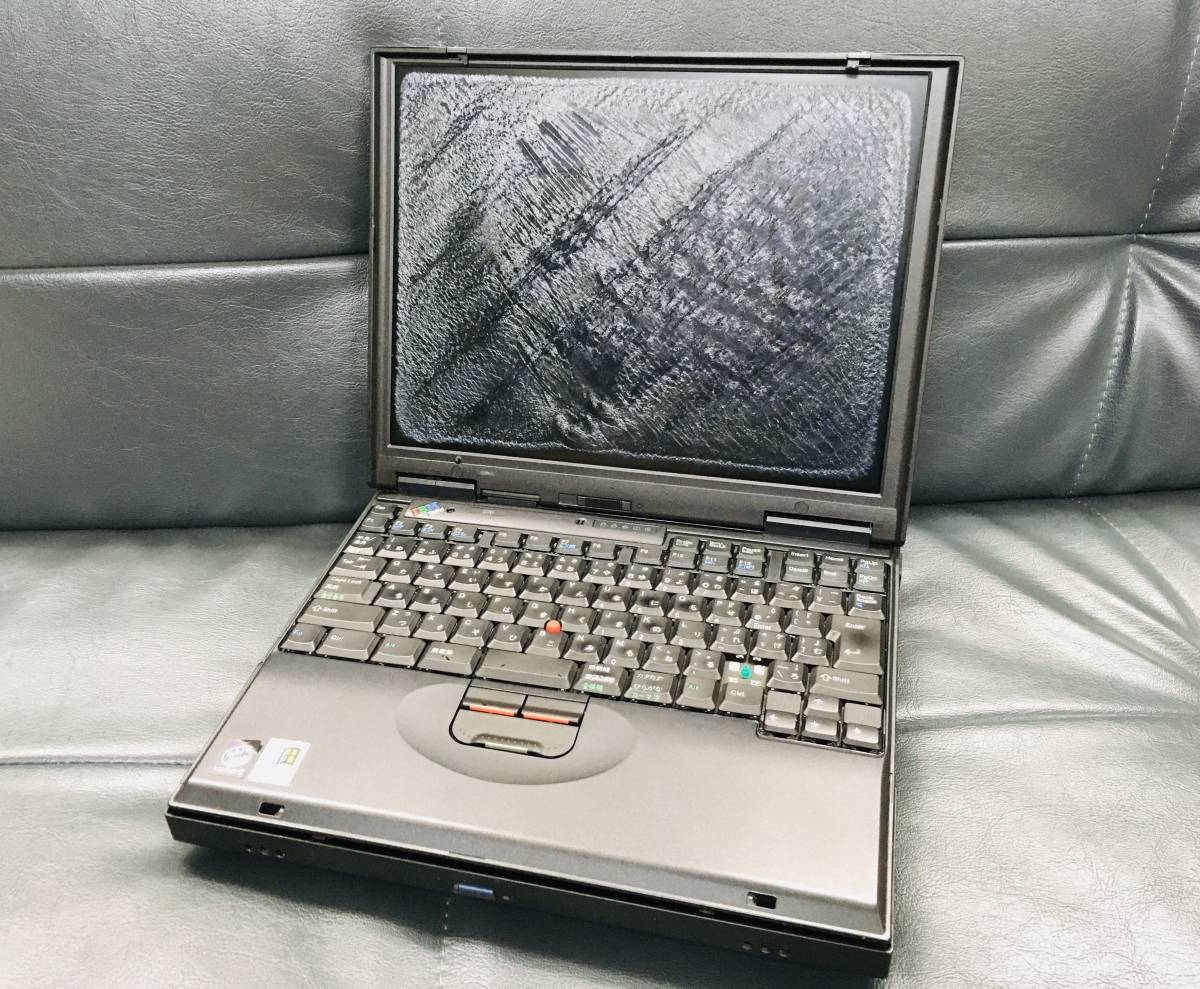 R6253B【ジャンク】IBM ThinkPad 570 Pentium2 Win98 WinNT ウルトラベース 動作未確認ためスペック不明 ...