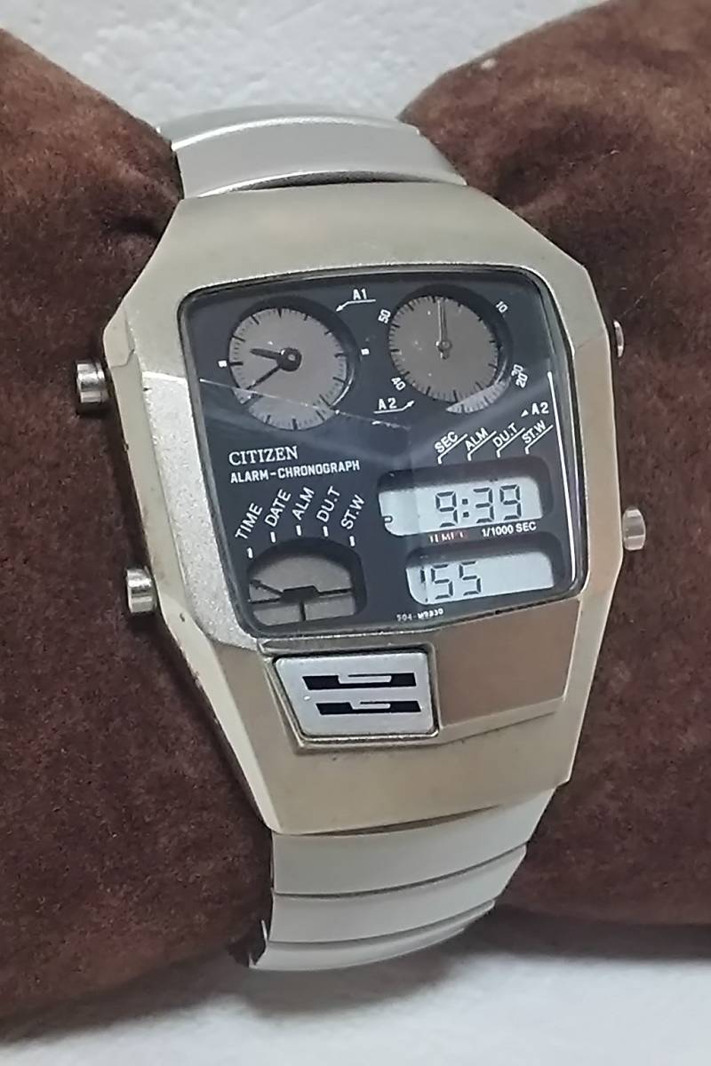 マニア放出品 腕時計 CITIZEN シチズン QZ アナデジテンプ ANA－DIGI TEMP 8988-Q02047 HSB 稼動品 中古 ...