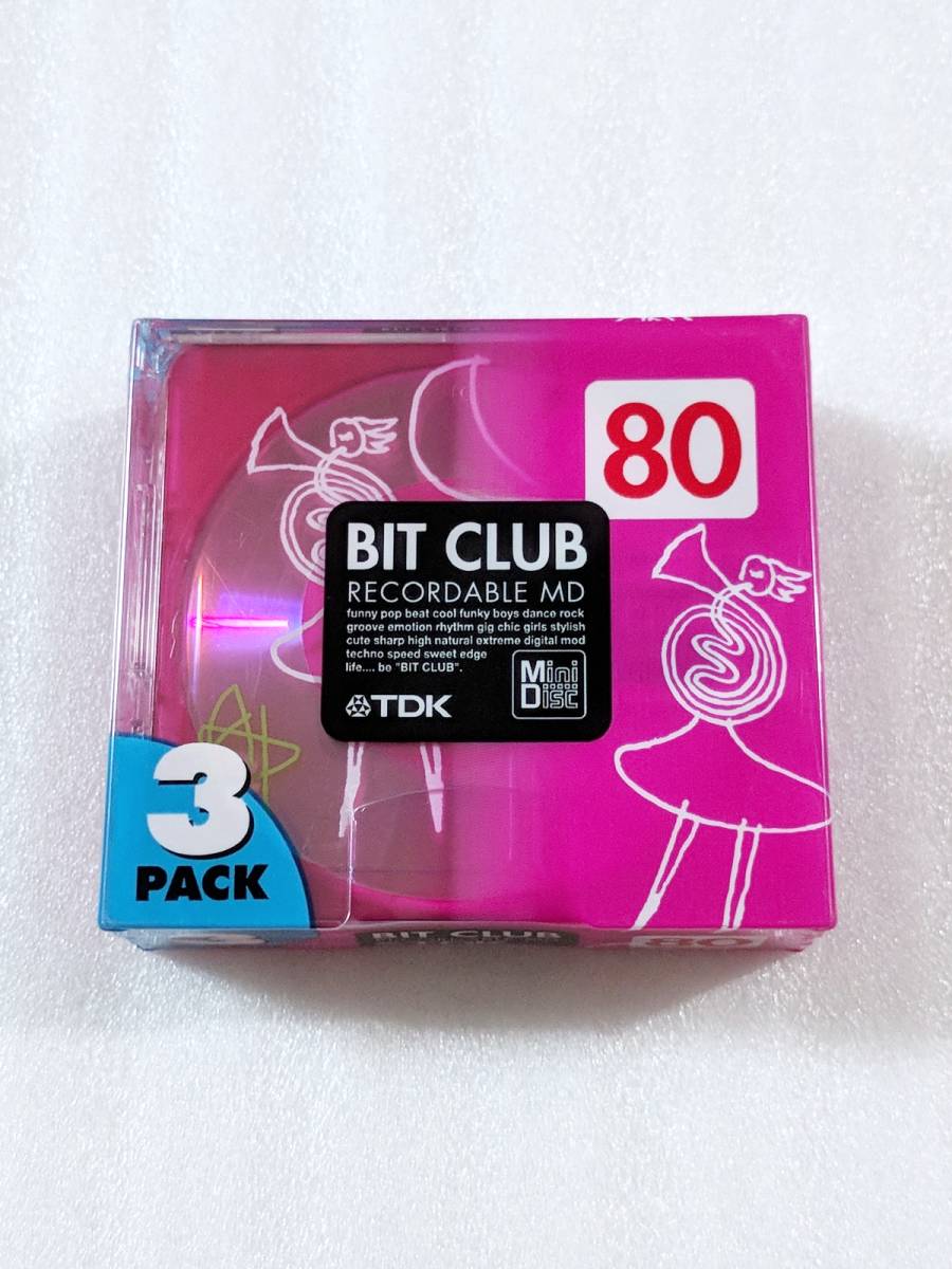 送料無料 レア 新品未使用未開封 TDK BIT CLUB MD-BC80GIX3N グラフィックMD 録音用MD 3枚 /【Buyee ...