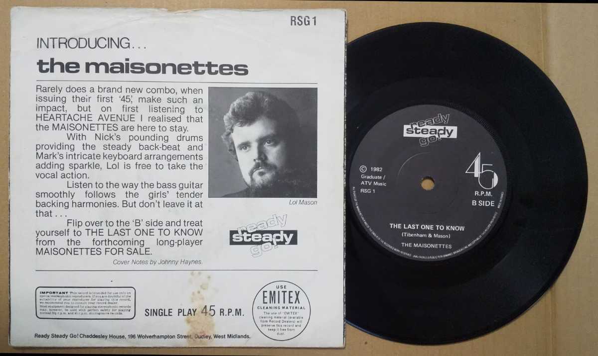 The Maisonettes/Heartache Avenue UK Orig 7inch ネオアコ ギターポップ NEW WAVE ...