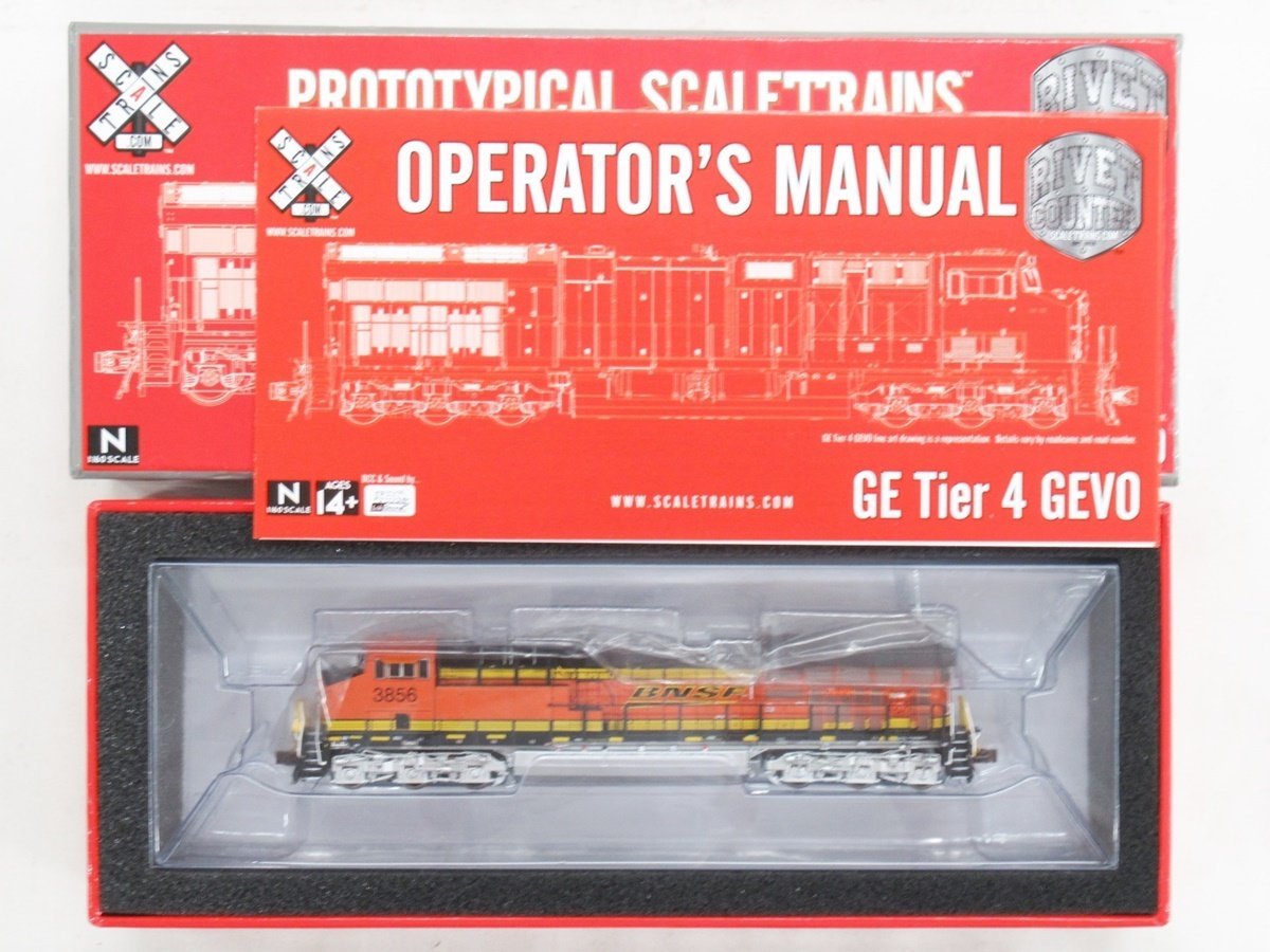 SCALE TRAINS GE Tier 4 GEVO BNSF Rwy. ET44C4 #3856 [SXT30609]【A ...