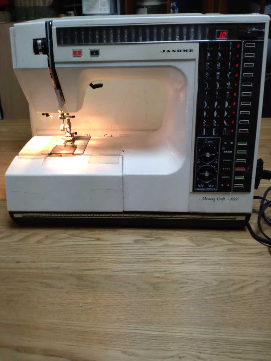 JANOME Memory Craft 6000 フットコントローラー付き ジャノメ ミシン メモリークラフト /【Buyee】