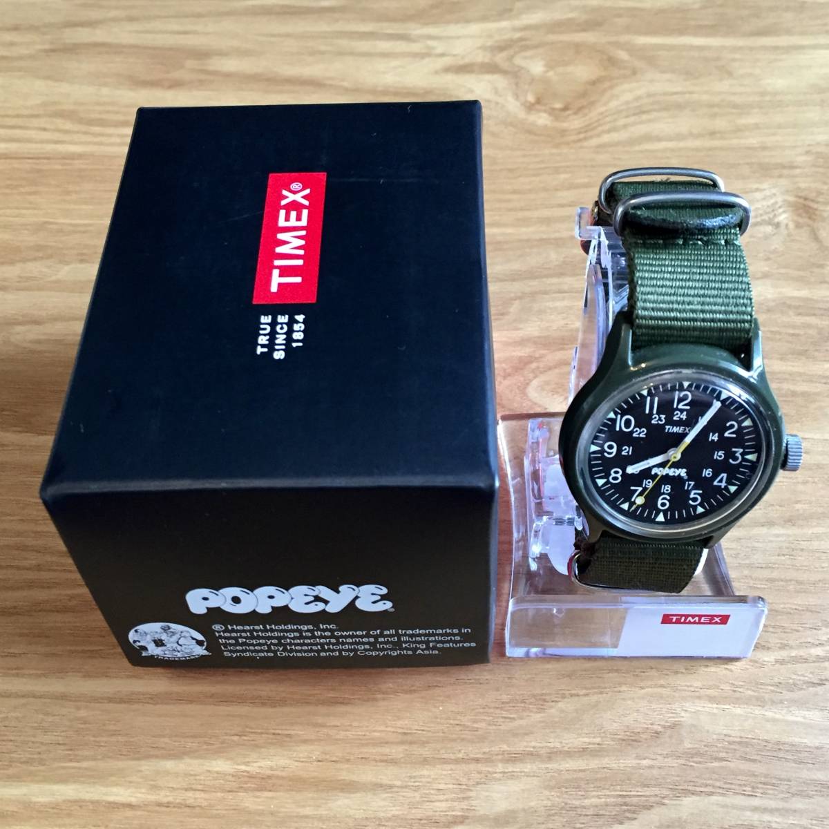 美品 TIMEX Camper POPEYE Military Watch タイメックス ポパイ別注 キャンパー ミリタリーウォッチ 腕時計 ...