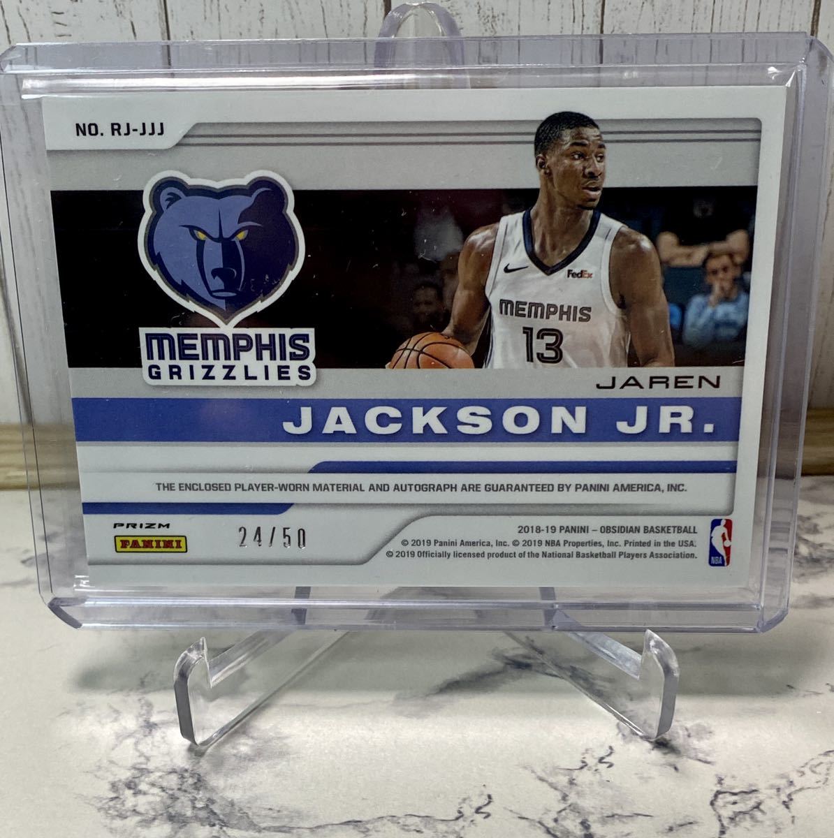 2018-19 Panini NBA Obsidian Basketball Jaren Jackson Jr. RC ルーキーカード サイン ...