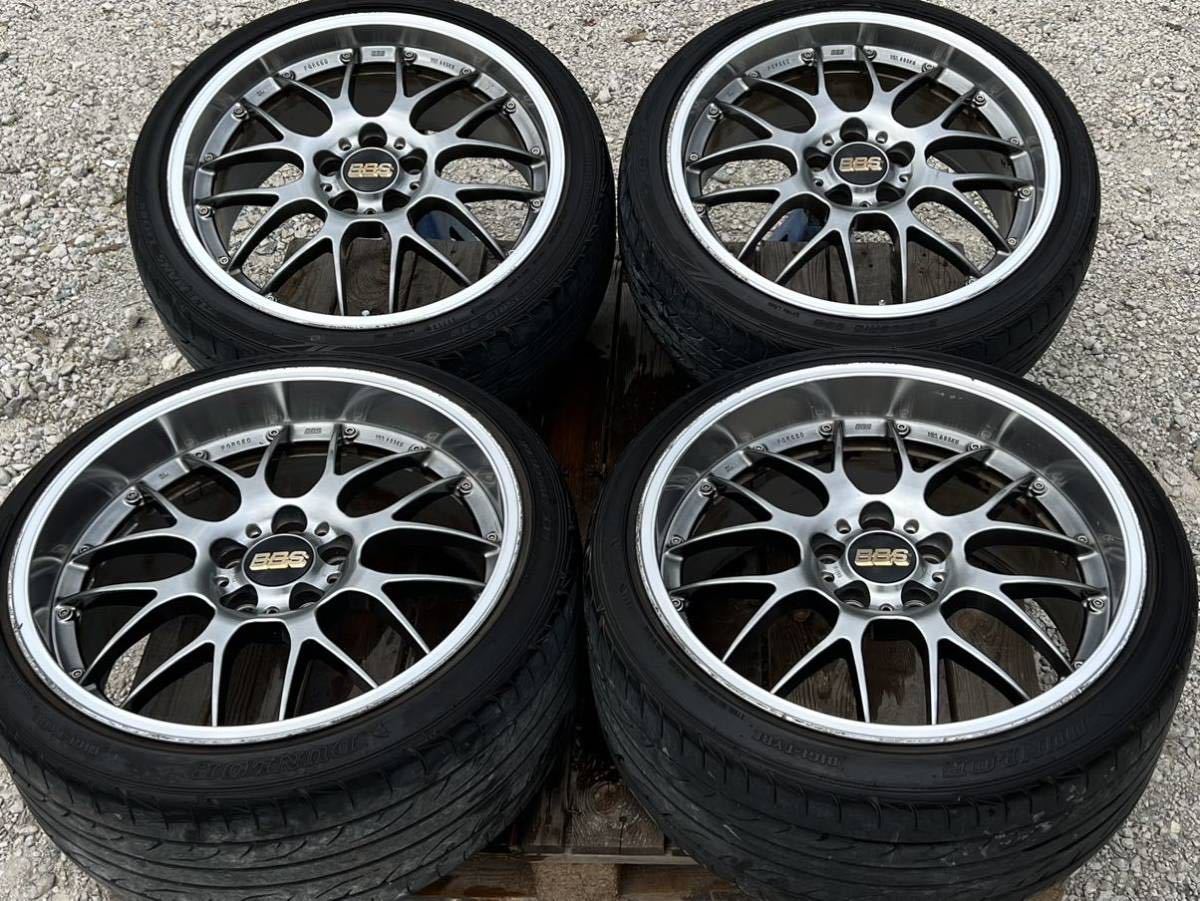 BBS RS-GT 19インチ pcd114.3 5穴 8.5J+38 10J+40 RS918H RS919 245/35R19 275/30R19 タイヤ付 セダン ミニバン等に 売り切り ...